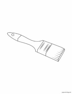 Brush Coloring Pages ᗎ Printable Painting Template