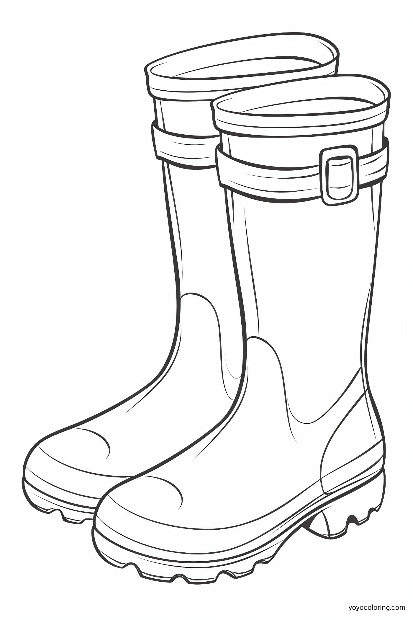 Rubber boots Coloring Pages ᗎ Printable Painting Template