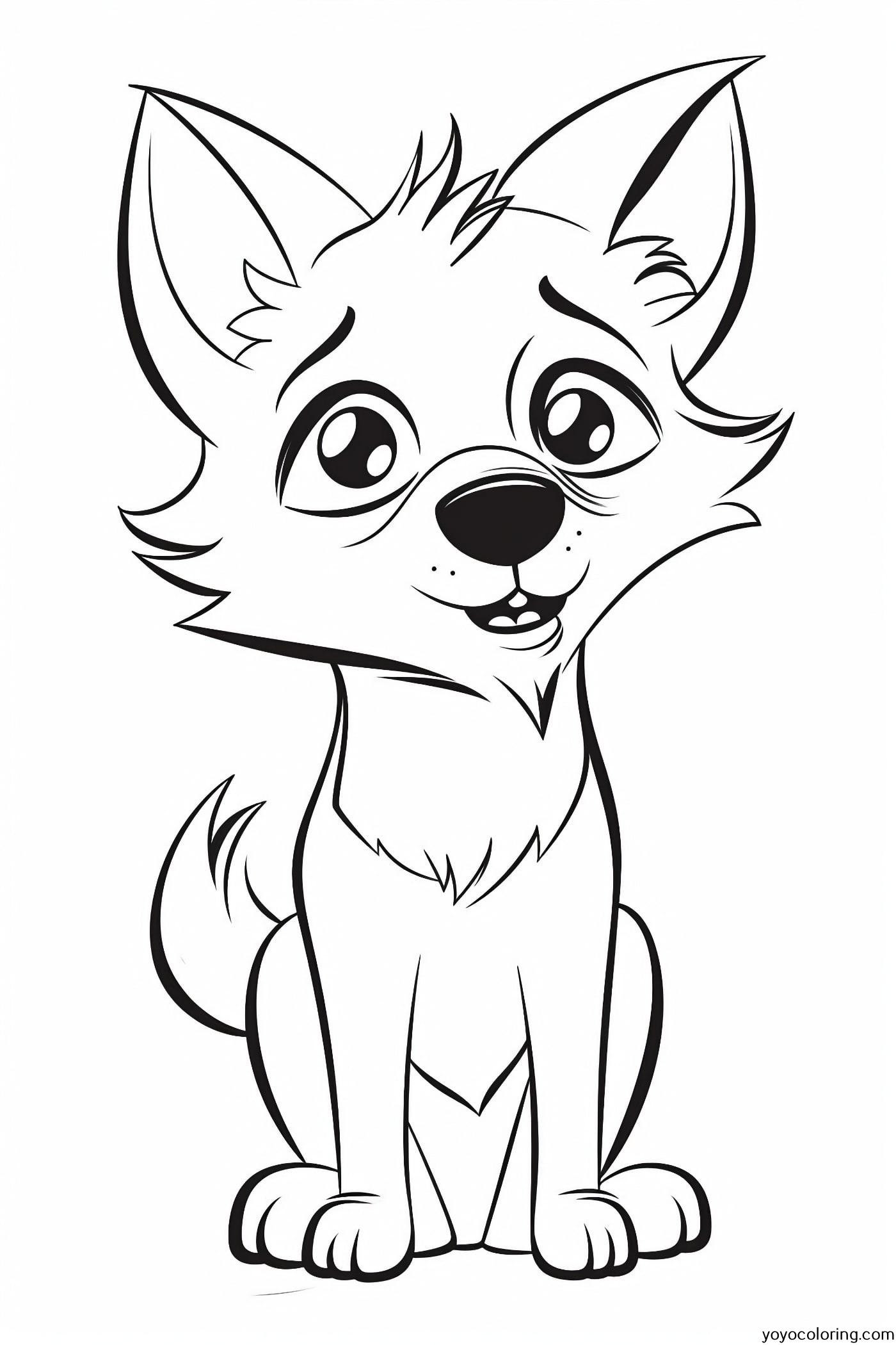 Wolf-Malvorlagen ᗎ Druckbare Malvorlage