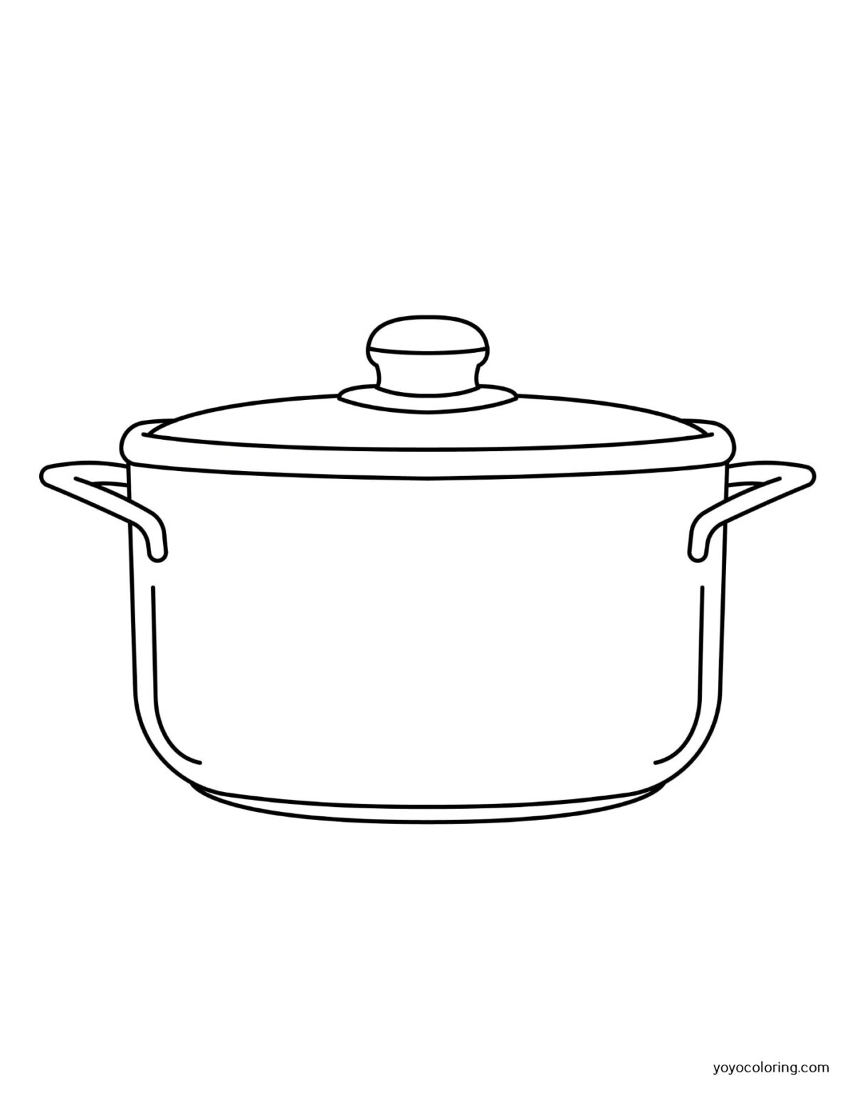 Ausmalbilder Kochtopf ᗎ Malvorlage zum Ausdrucken