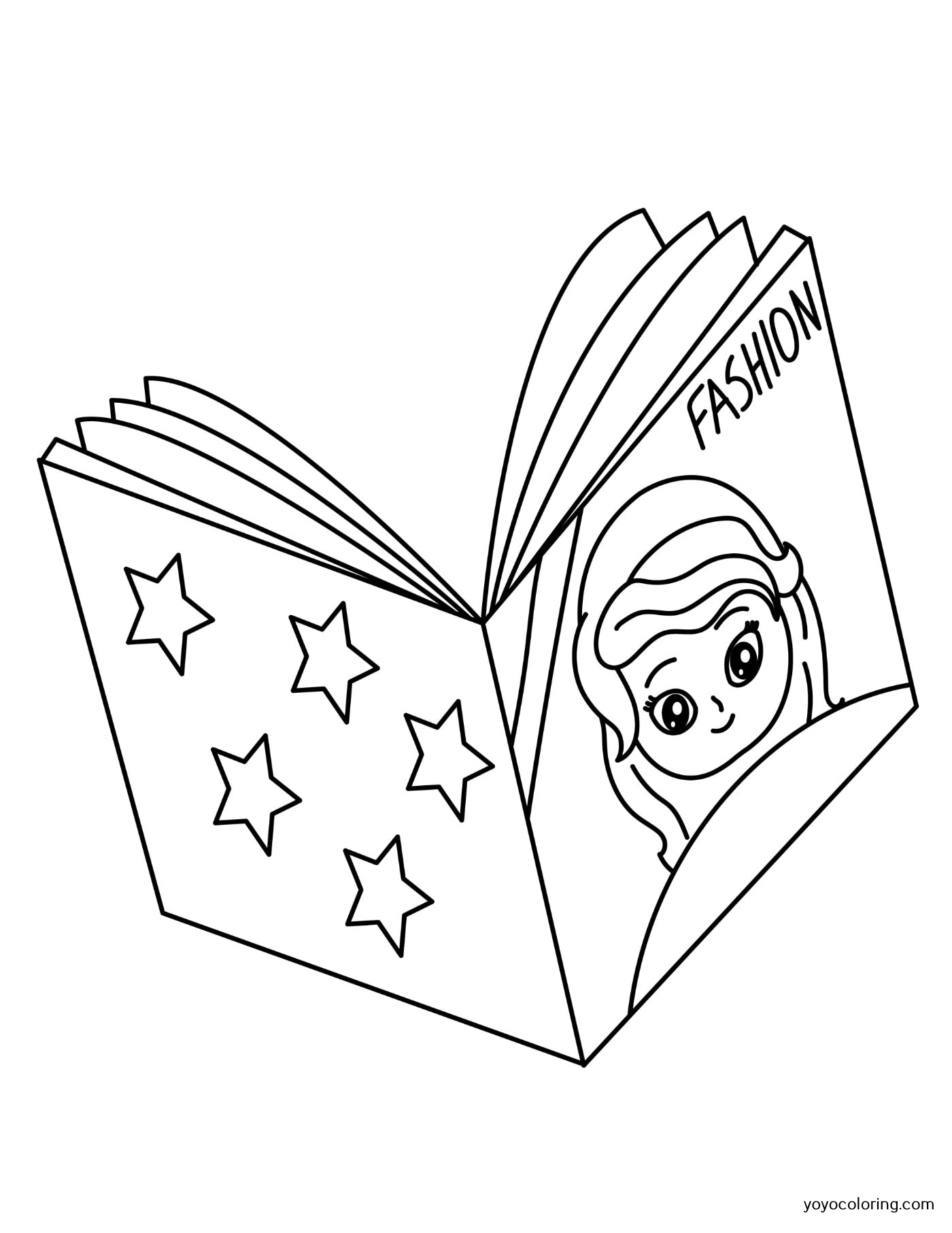 Páginas para colorear de revistas ᗎ Plantilla de pintura imprimible