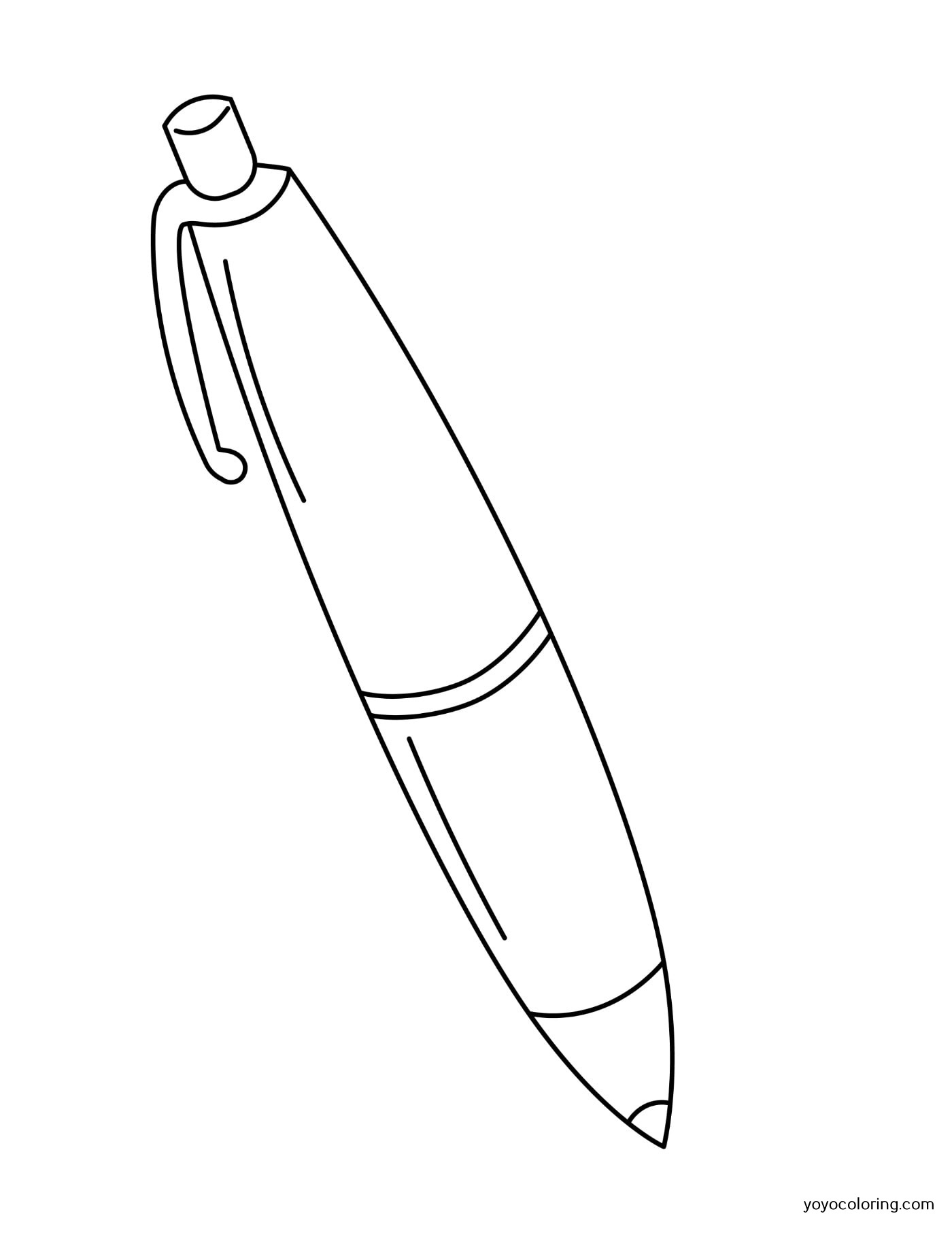 Pen Coloring Page